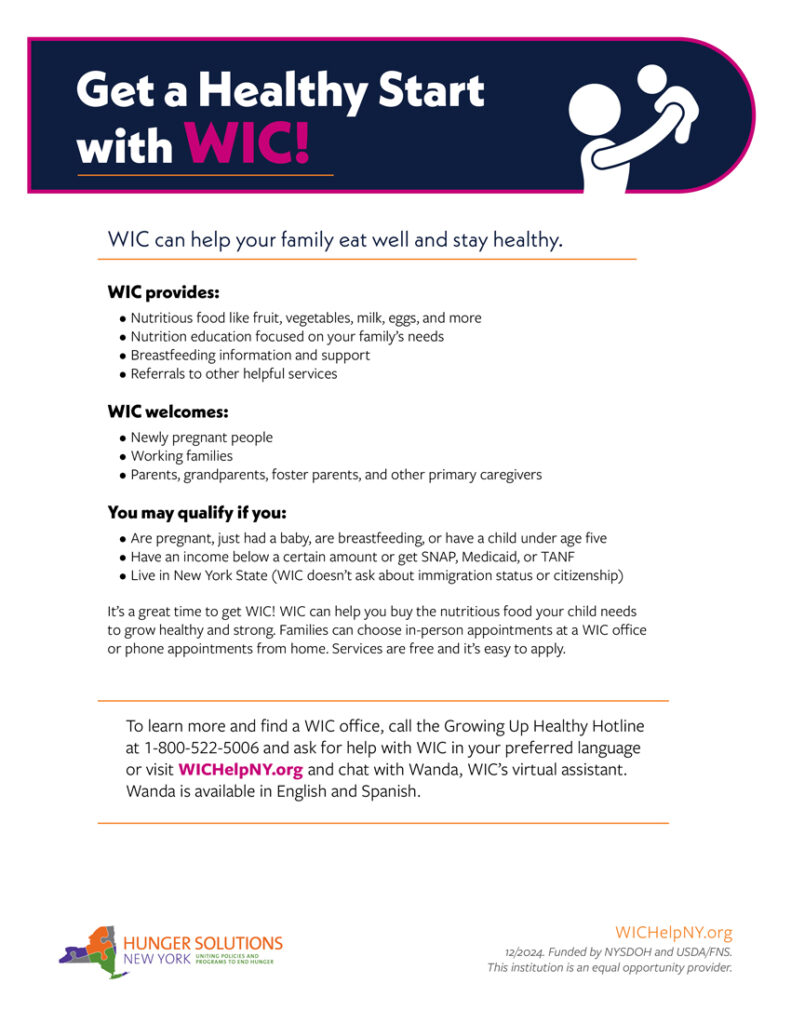 WIC Help NY Resource Center - Hunger Solutions New York